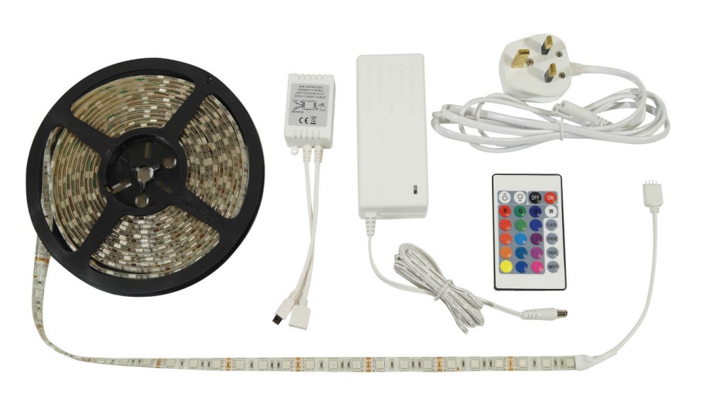 DIY Flexible LED Strip Kit - Multi-colour RGB 5050 5m (IP65)